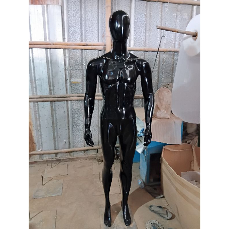 Jual manekin patung full body pria hitam glossy | Shopee Indonesia