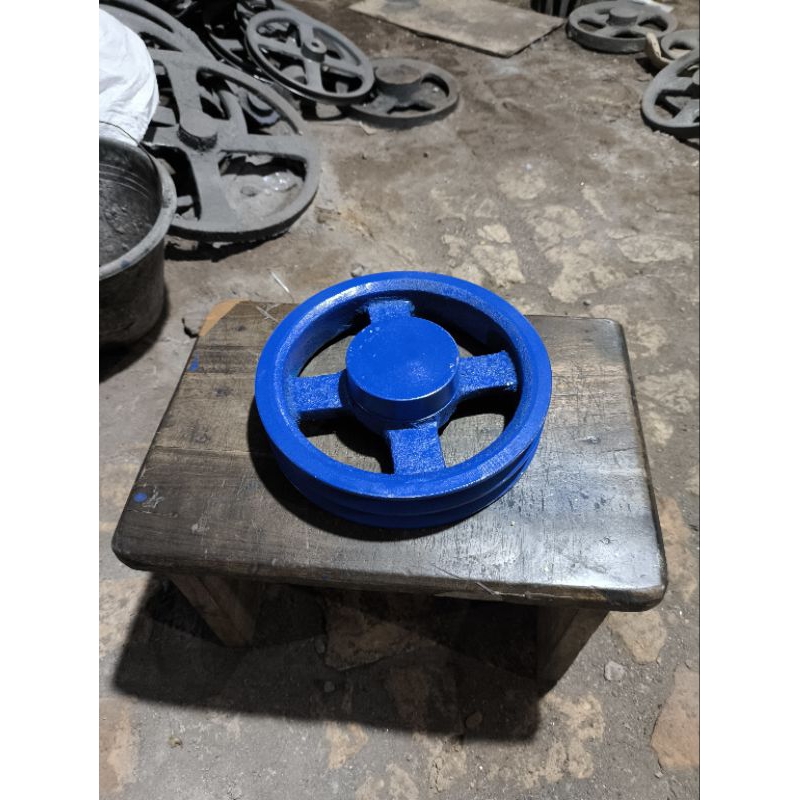Jual PULLEY B2 8 INCH ASS BESAR BESI COR | Shopee Indonesia