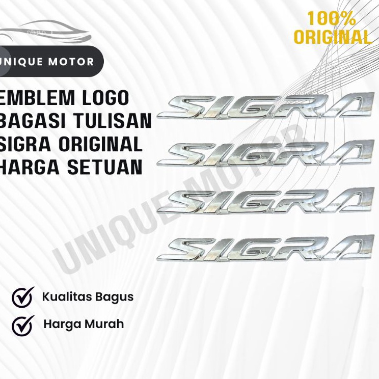 Jual COD Logo Emblem Bagasi Tulisan Sigra Original | Shopee Indonesia
