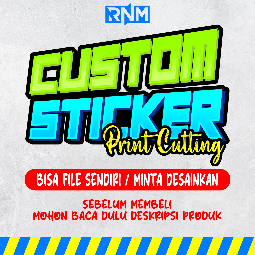Jual Sticker custom print dan cutting | Shopee Indonesia