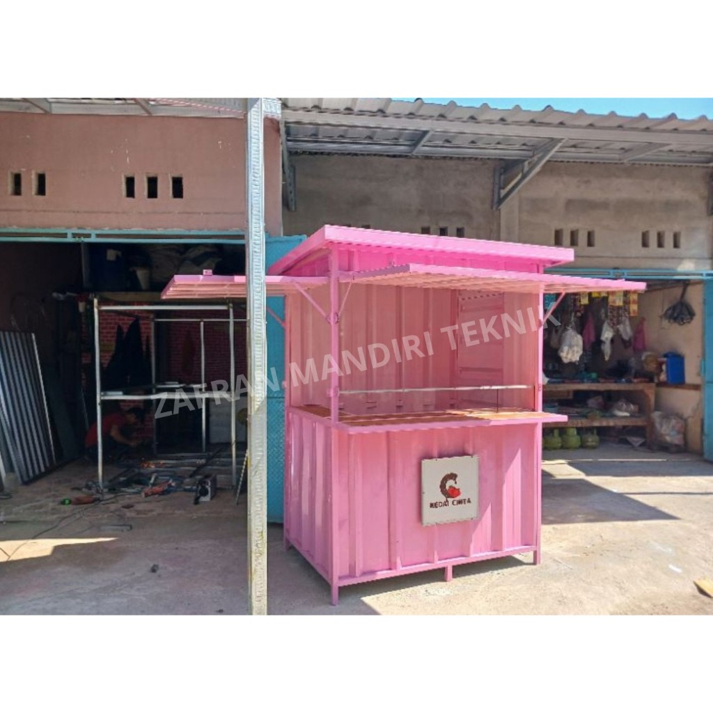 Jual [CUSTOM 3] Booth Semi Container Rombong Usaha Gerobak Usaha ...