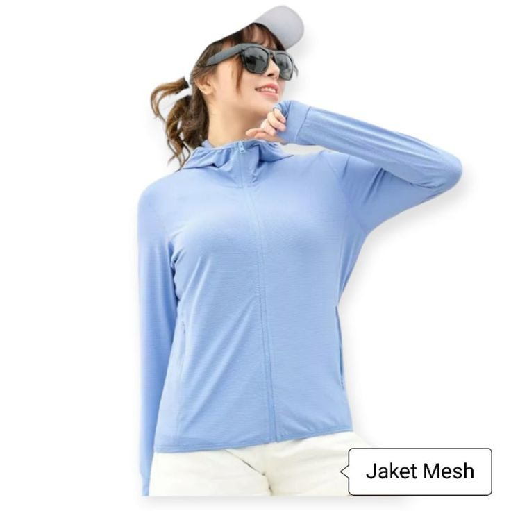 Jual Jaket Olahraga Pria - Wanita Pelindung UV Lilac Airism Lengan ...