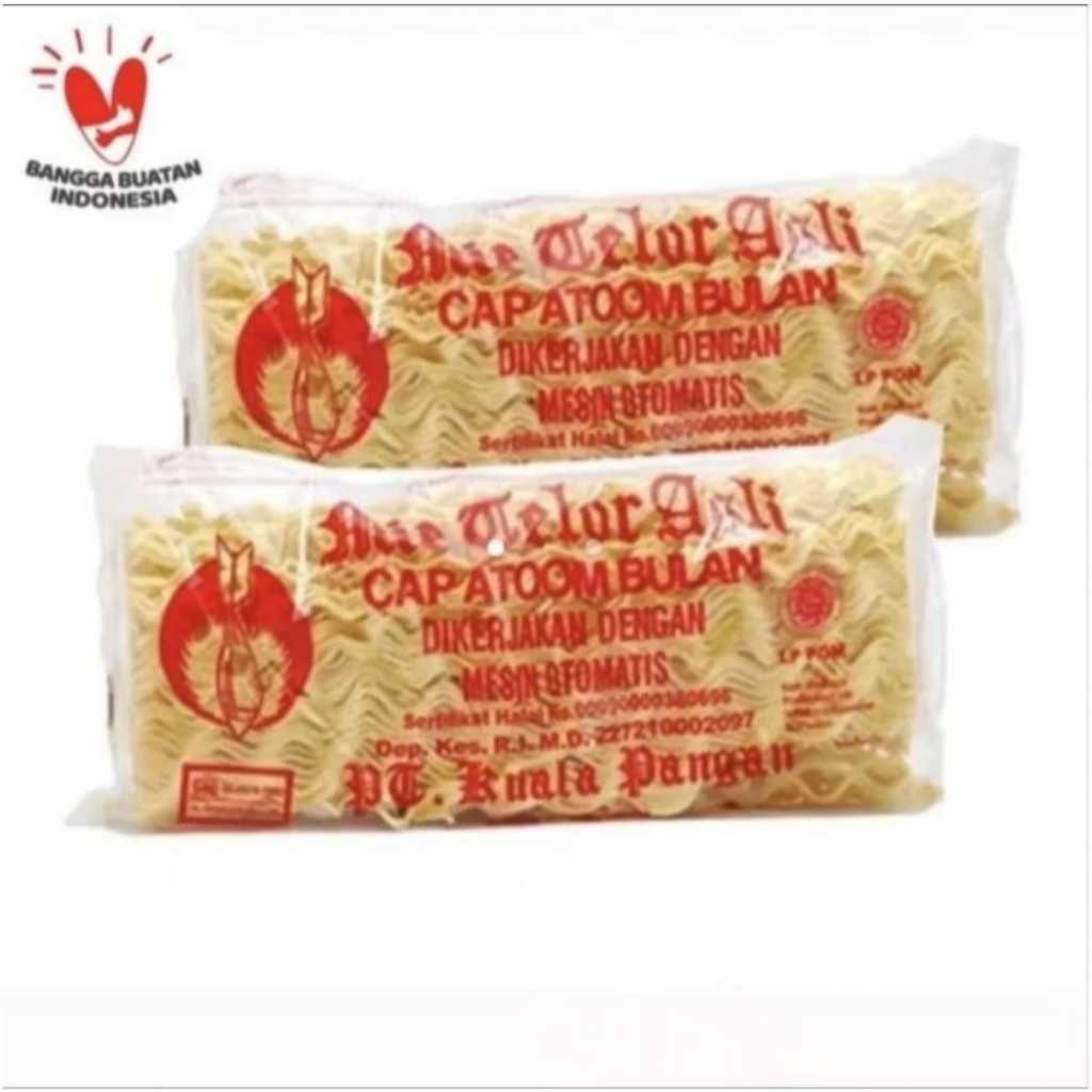 Jual Mie Telur / Mie Telor Asli Cap Atom Atoom Bulan 1 bungkus 200 gr ...
