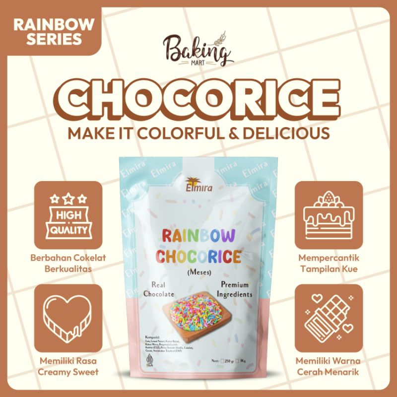 Jual Chocorice Elmira Rainbow / Meses Coklat Elmira Rainbow 12.5 kg | Shopee Indonesia