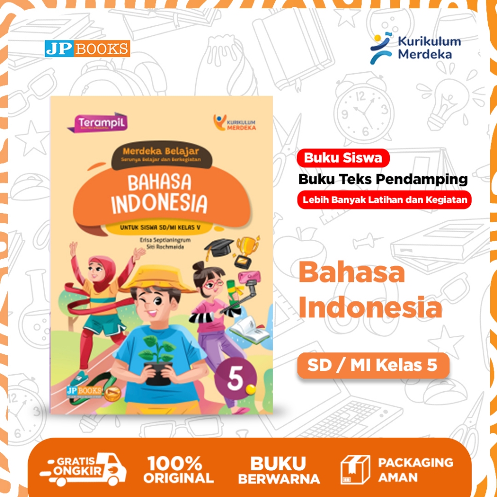Jual JP Books – Buku Teks Siswa Pendamping Terampil Kurmer Sekolah Bahasa Indonesia Sd Kelas 5 ...