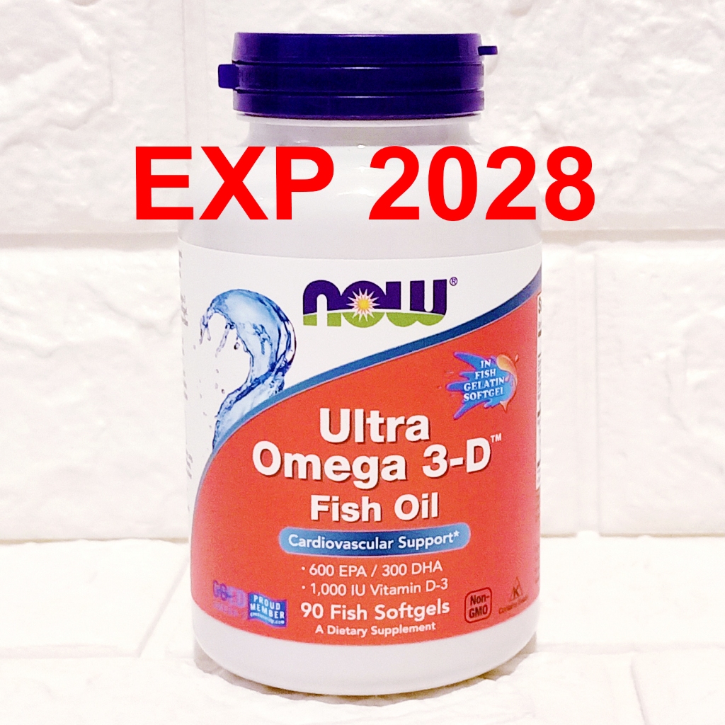 Jual Now Foods Ultra Omega 3-D 600 EPA / 300 DHA 90 Fish Softgels ...