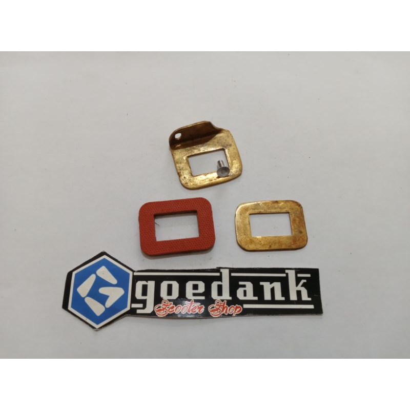 Jual PLAT KUNINGAN SPON FIBER PENDINGIN SPUL CDI VESPA KLASIK EXCEL ...