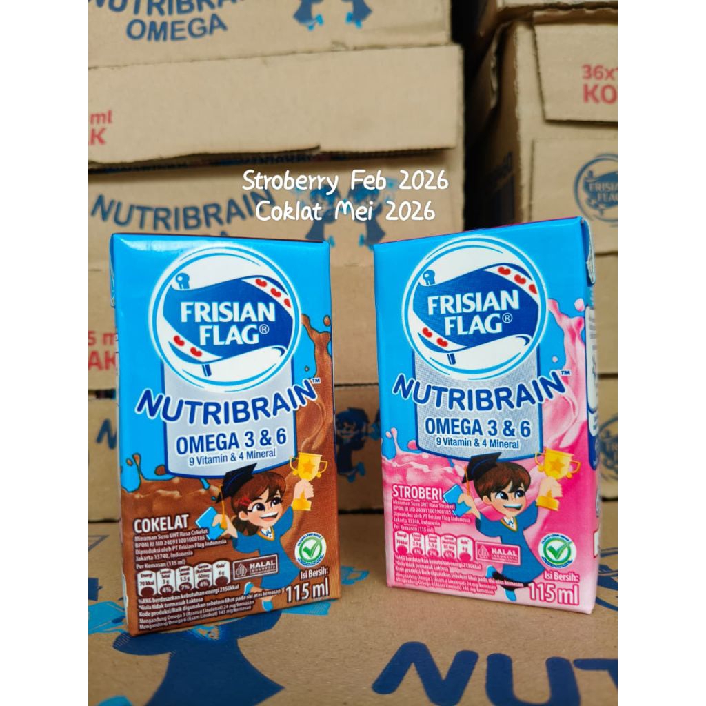 Jual KHUSUS INSTAN KURIR. SUSU UHT FRISIAN FLAG OMEGA COKLAT & STROBERRY 115ML KARTONAN | Shopee ...