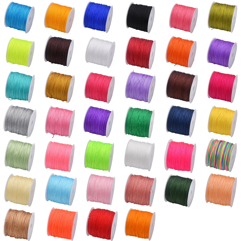 Jual [50Meter] Tali Nilon 0.8mm | Bahan Craft Kalung Gelang | Tali ...