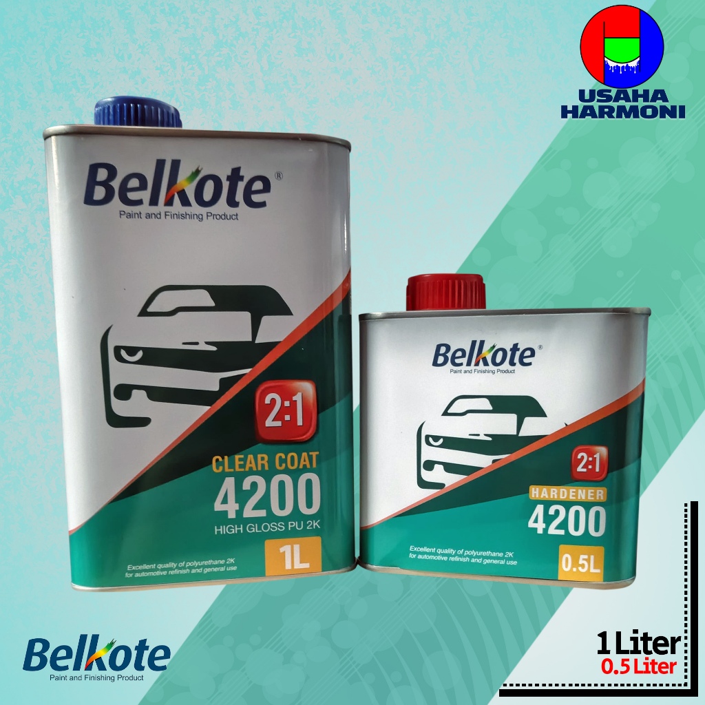 Jual Clear Belkote PU 2K 4200 | Ukuran : 1.5L/set | Shopee Indonesia