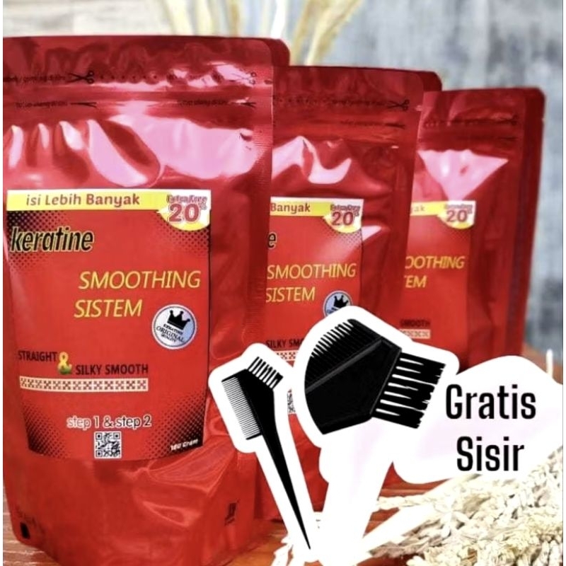 Jual Keratine Smoothing Sistem Pelurus dan Pelembut rambut Lengkap Step ...