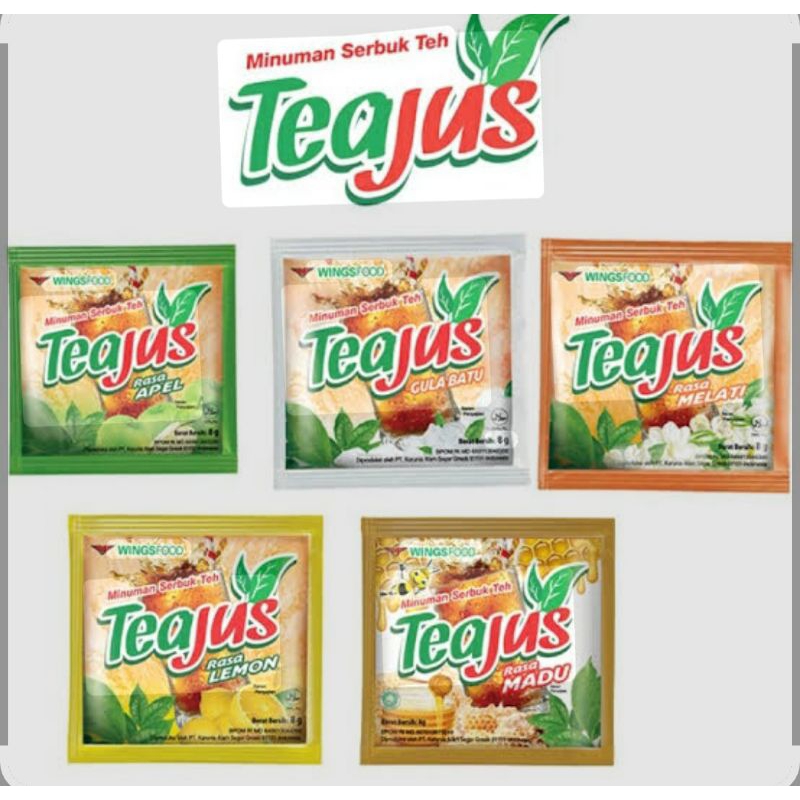 Jual TEA JUS RENTENG ISI 10 SACHET 8GR/MINUMAN TEA JUS SEMUA VARIAN ...