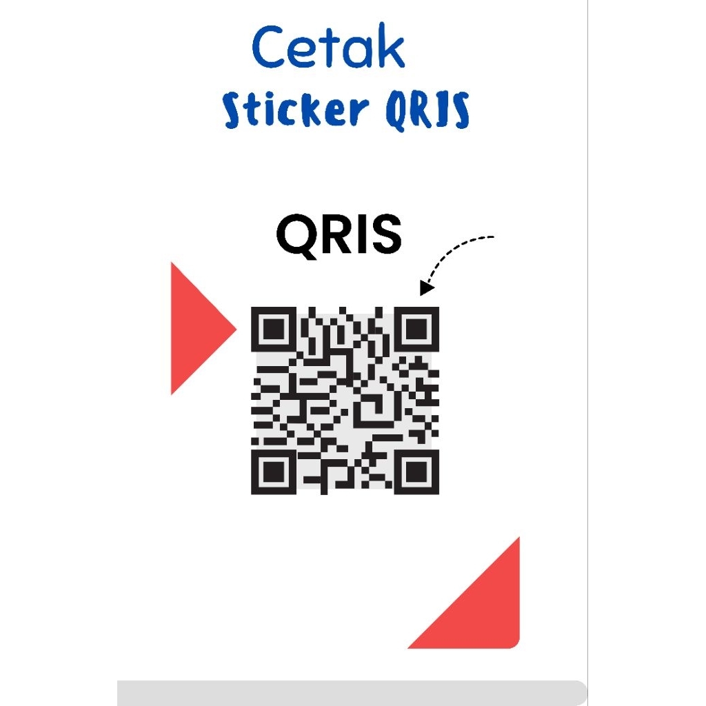 Jual CETAK STICKER QRIS CUSTOM | Shopee Indonesia