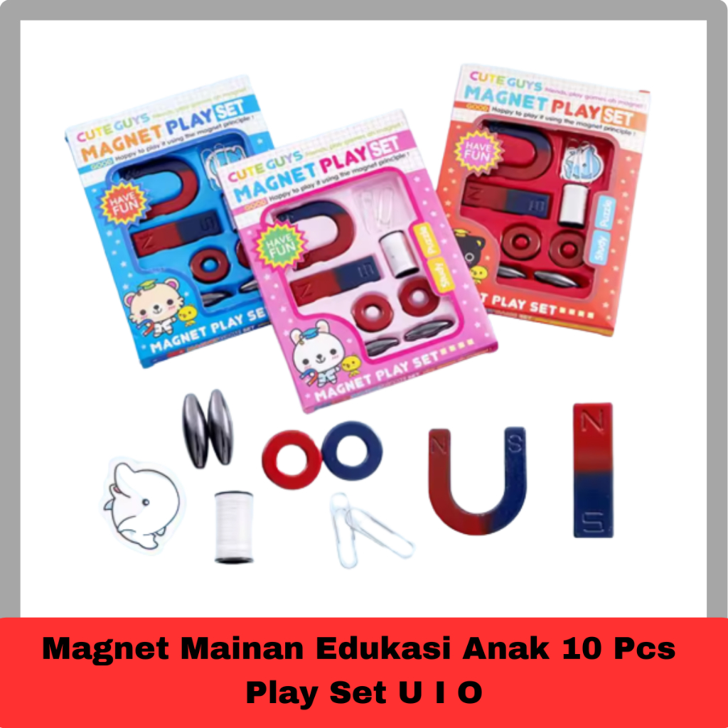 Jual Magnet Mainan Edukasi Anak 10 Pcs Play Set U I O | Shopee Indonesia