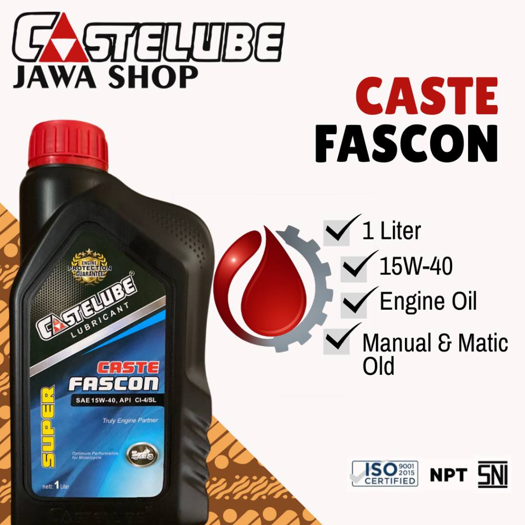 Jual Castelube - Fascon 15W-40 1 Liter | Shopee Indonesia