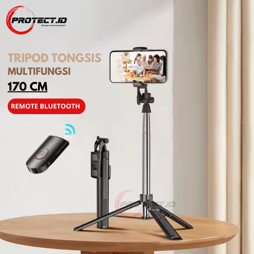 Jual Tongsis Konten Kreator 170CM Tripod Tongsis Bluetooth Remote ...