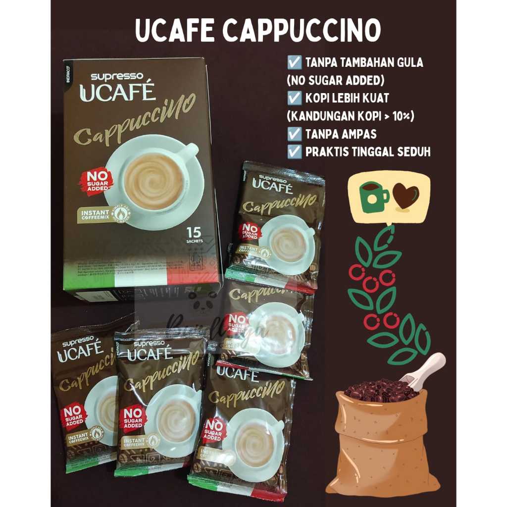 Jual Kopi Instant / Instant Cofeemix Supresso Ucafe Cappucino TANPA ...