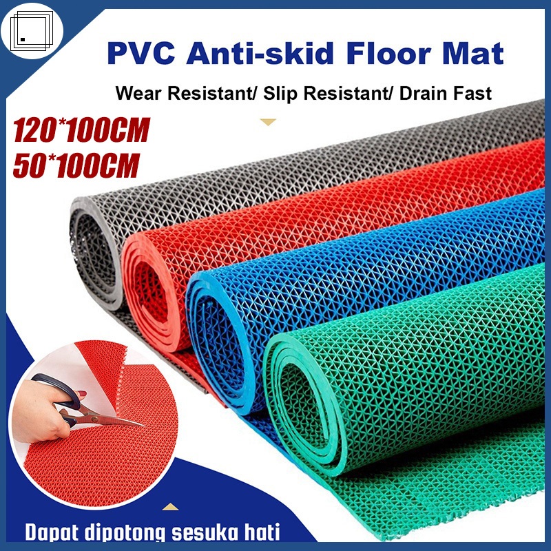 Jual Keset PVC Anti Slip Premium 120*100cm 120*50cm /Keset Lantai Kamar ...
