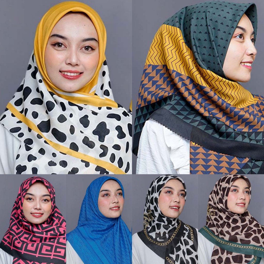 Jual Hijab Segi Empat Voal Motif Eksklusif – Ringan, Anti Kusut, Mudah ...