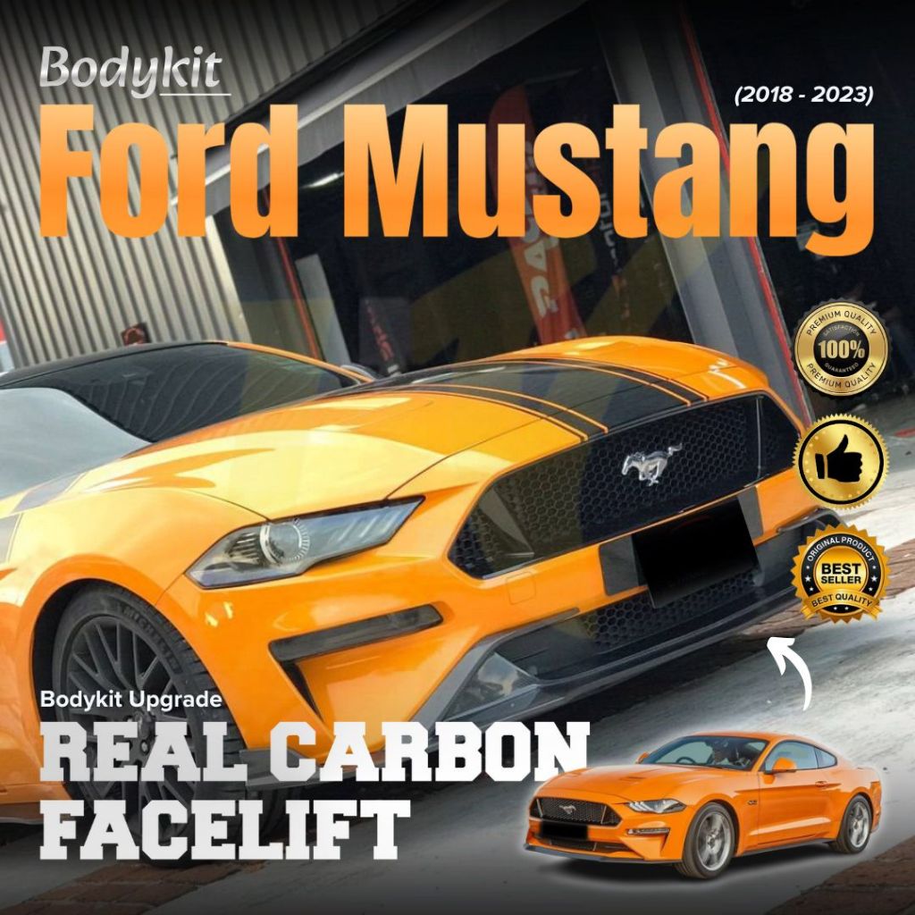 Jual FORD MUSTANG (2018 - 2023) - FACELIFT UPGRADE KIT - REAL DRY ...