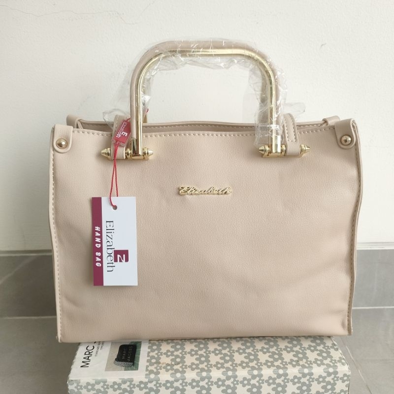 Jual Tote Bag Elizabeth Cream Original New | Shopee Indonesia
