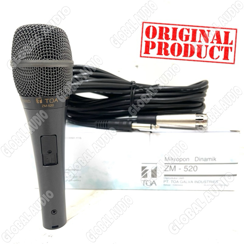 Jual Mic Kabel TOA ZM 520 Original Free Stand toa Zm520 Mic Kabel -+ 5meter Bagus ( Bisa COD ...