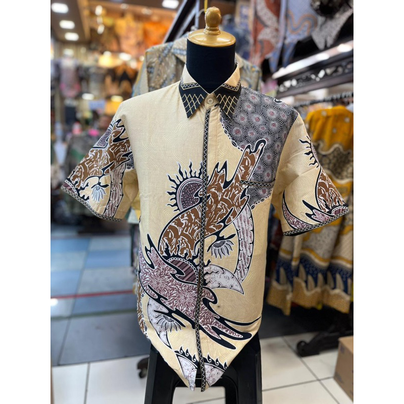 Jual NEW !! kemeja batik katun smock premium / hem smock katun full ...