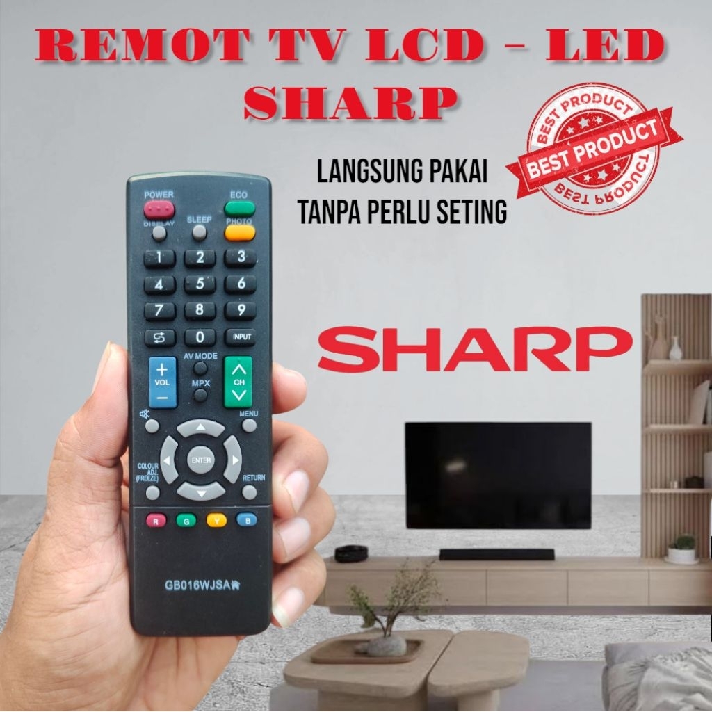 Jual REMOT TV SHARP COCOK UNTUK TV SLIM LCD LED | Shopee Indonesia