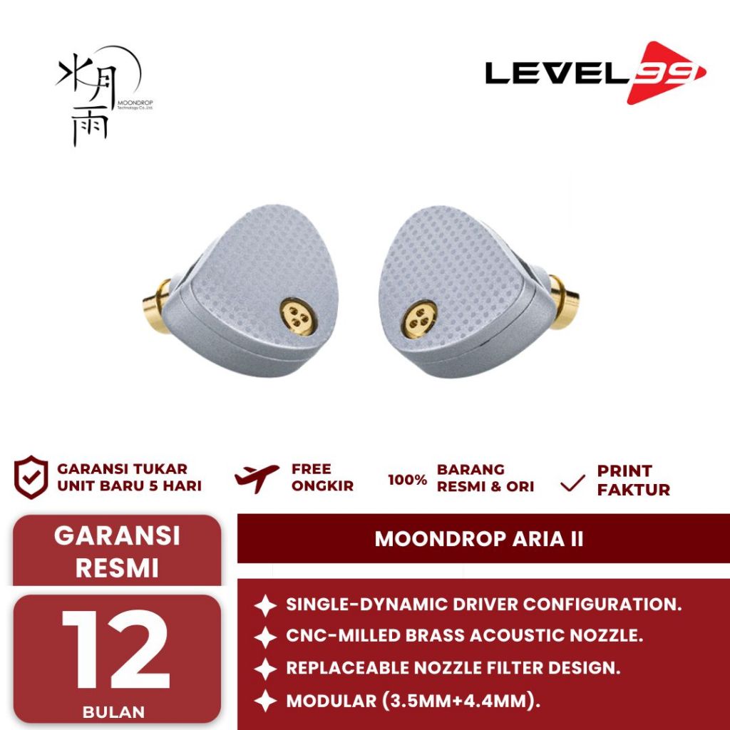 Jual MOONDROP ARIA II / ARIA 2 CERAMIC DIAPHRAGM IN EAR MONITOR ...