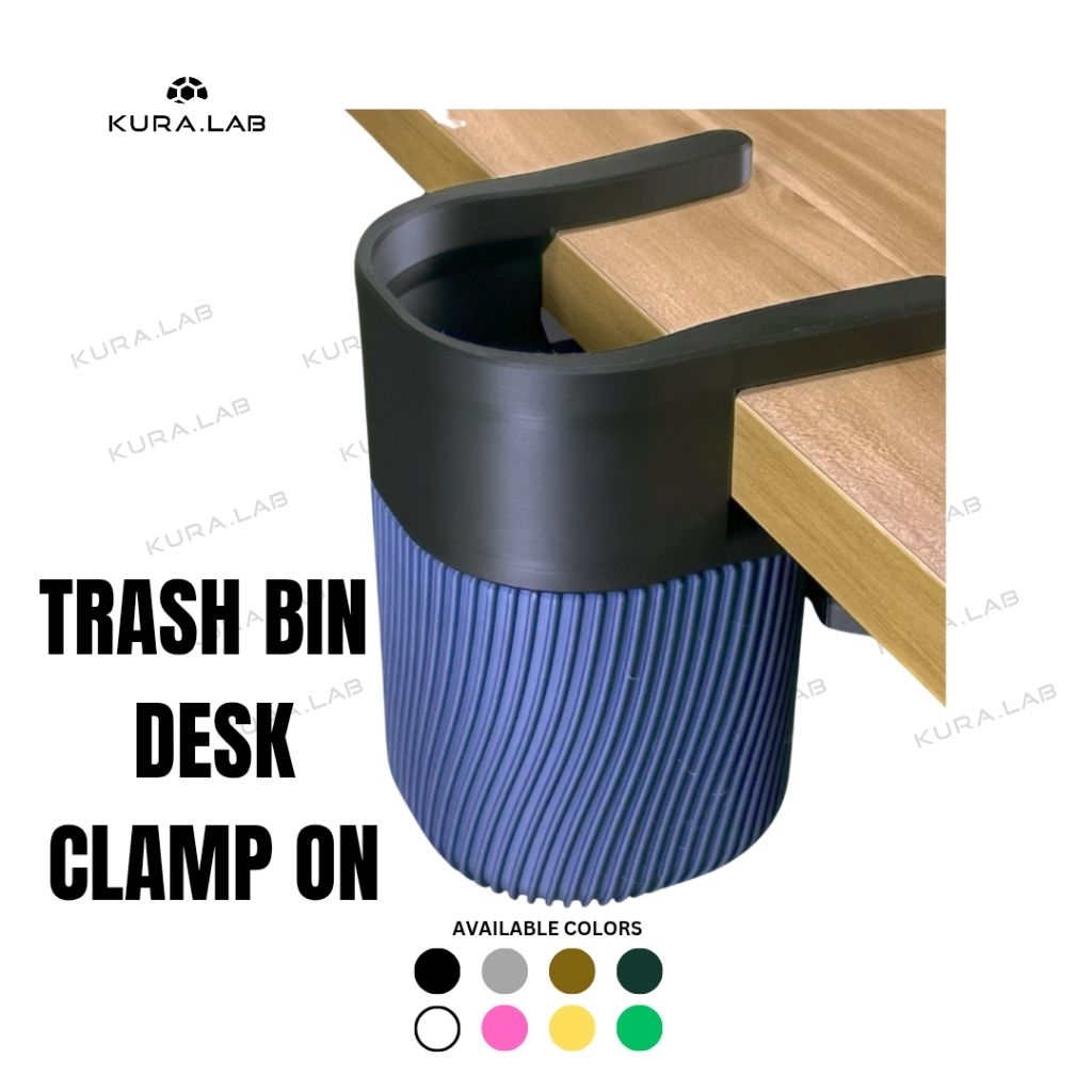 Jual Trash Bin Desk Clamp On - Tempat Sampah Meja Minimalis 3D Print ...