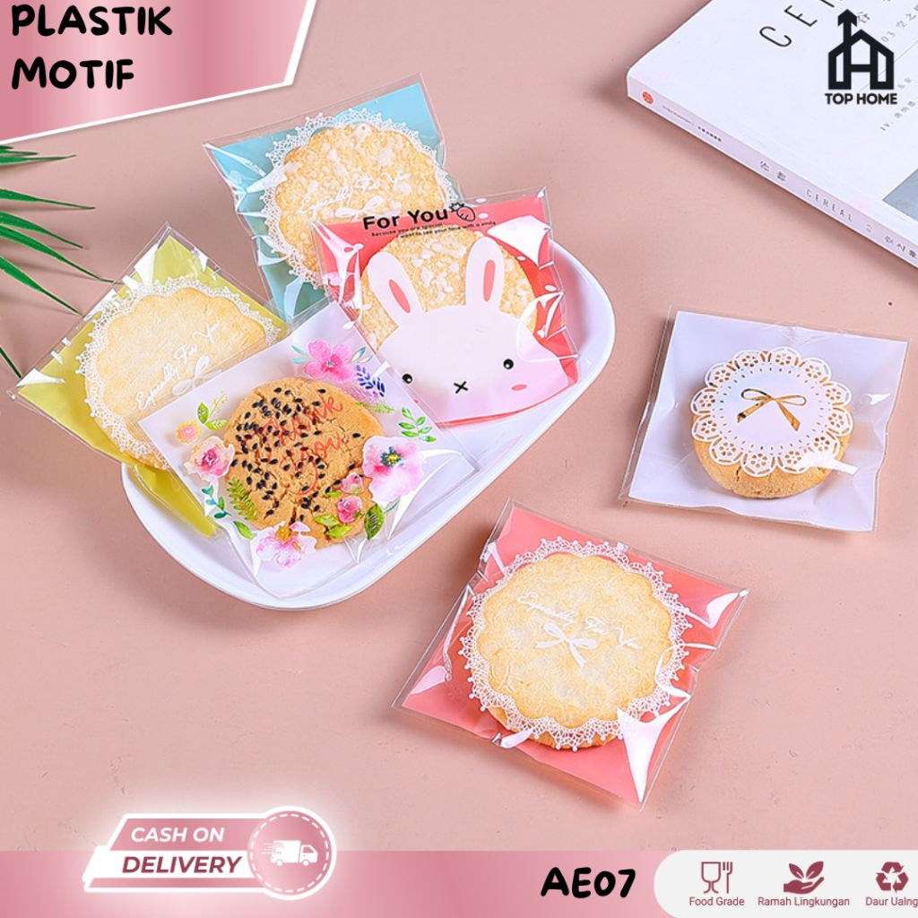 Jual Plastik Cookies Motif Ukuran 10x10 l Plastik Opp Motif Lucu ...