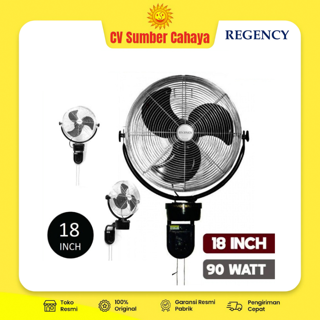 Jual REGENCY Kipas Angin Dinding Tornado Wall Fan 18" TW-45 TW45 18 Inch | Shopee Indonesia
