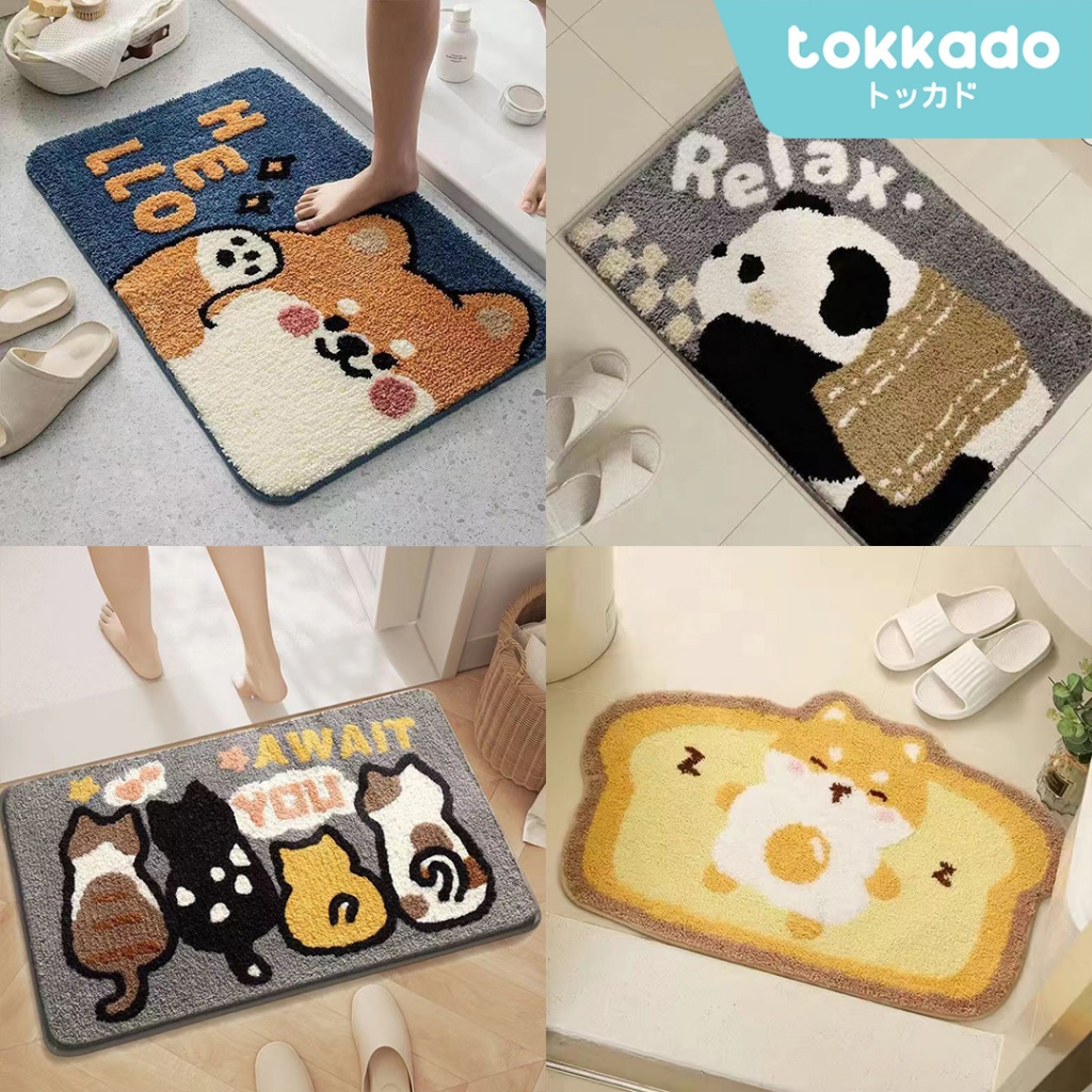 Jual TOKKADO Dobbu Keset Kaki 40x60cm Bulu Halus Lembut Anti Slip Kamar ...