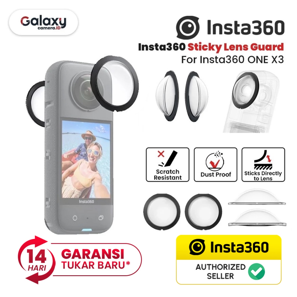 Jual Insta360 ONE X3 Sticky Lens Guard Insta 360 ONE X 3 Lensguard ...