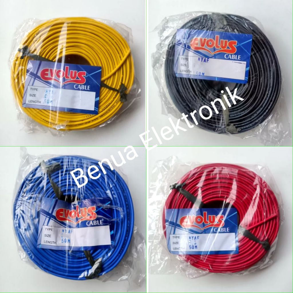 Jual Promo PER METER Kabel NYAF Serabut Tunggal EVOLUS 1X2,5 50 METER | Shopee Indonesia