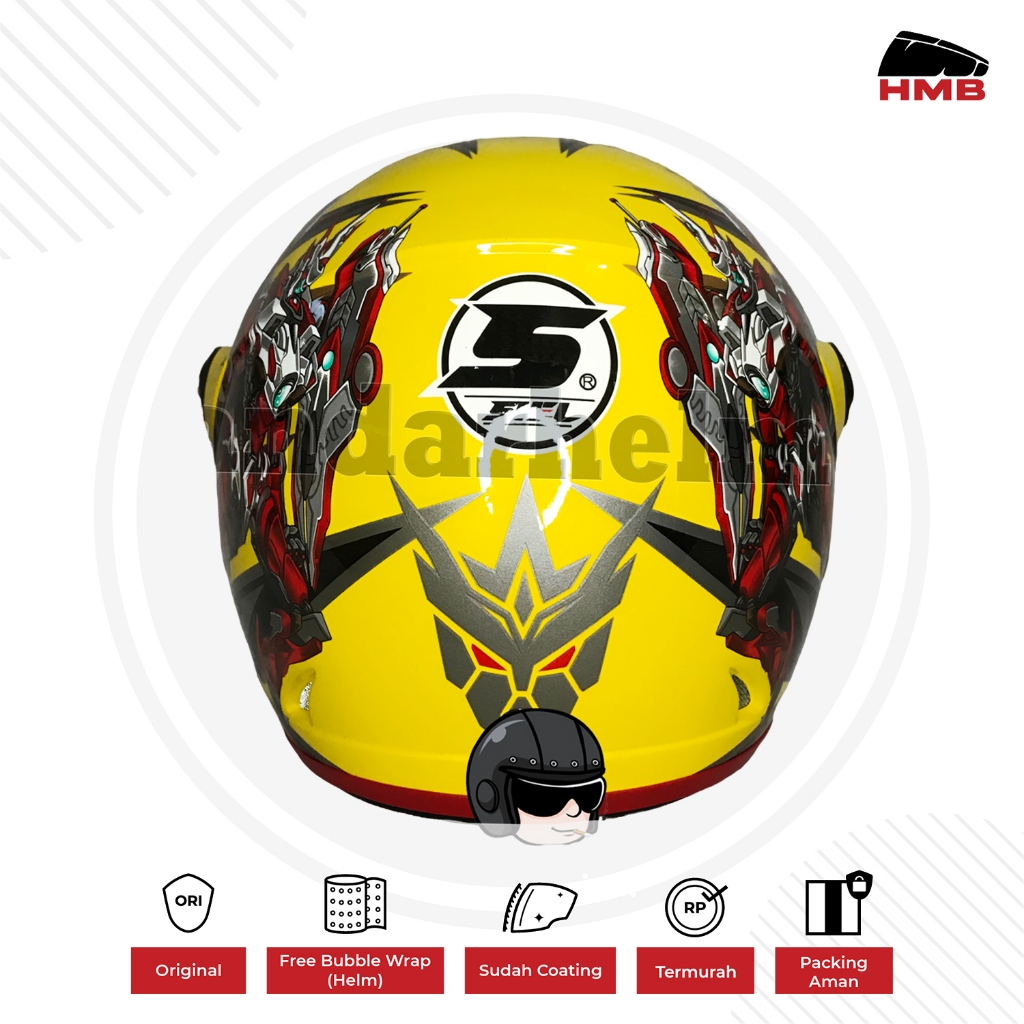 Jual Helm Anak Junior Corak Transformer (Merk Shel) | Shopee Indonesia