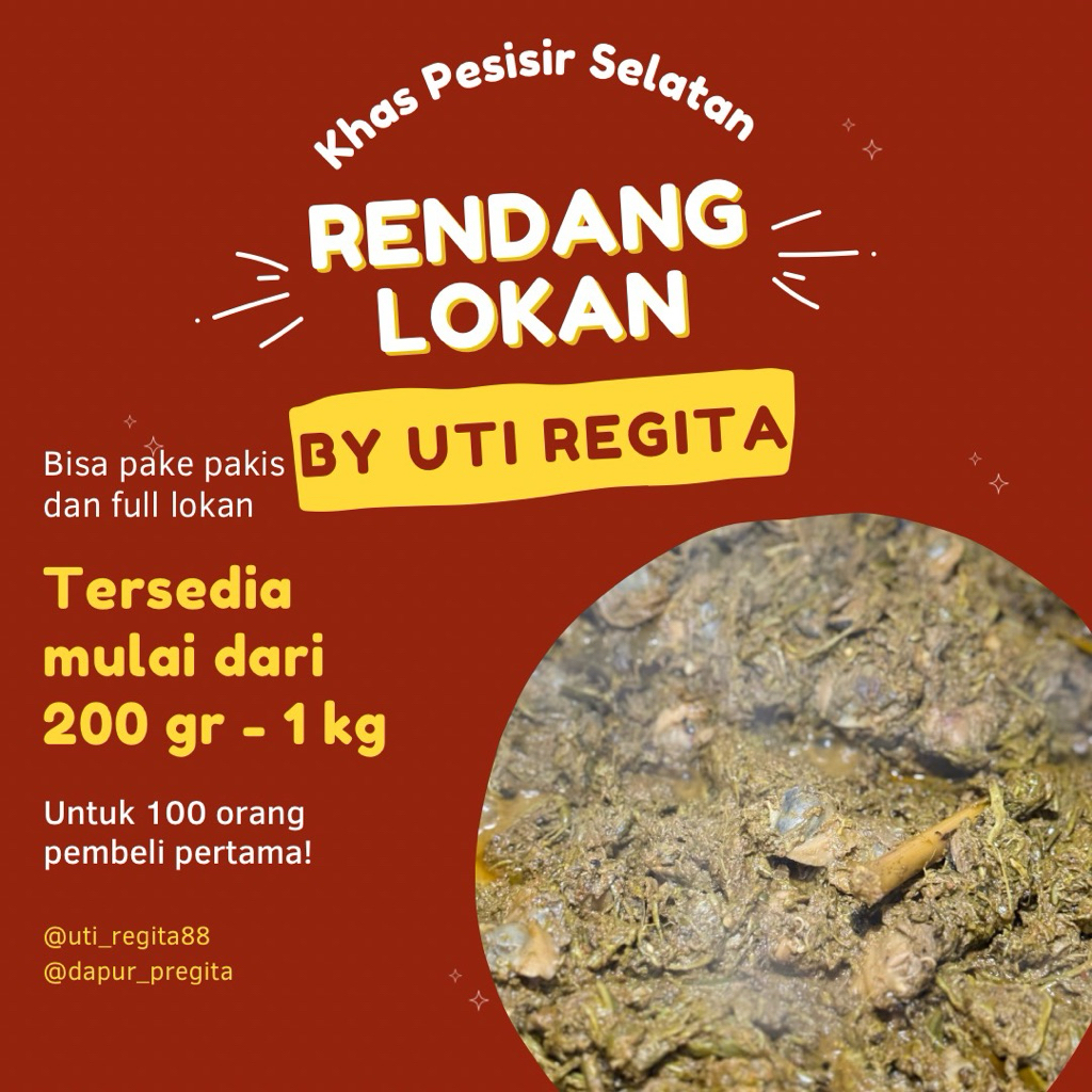 Jual rendang lokan full lokan dan pake pakis khas pesisir selatan by ...