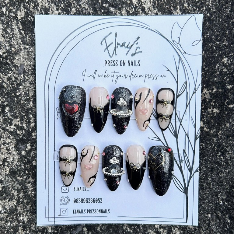 Jual Y2k X vivienne - Press on nails 10 jari hand made awet & reuseble ...