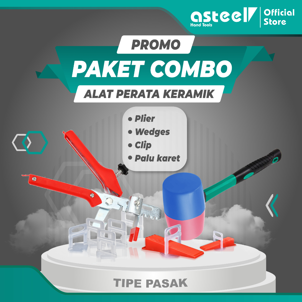 Jual ASTEEL Paket Lengkap Alat perata keramik lantai dinding tile ...