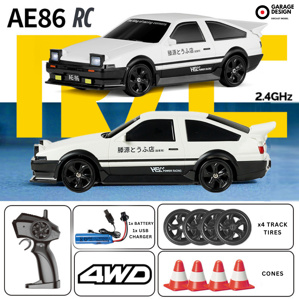 Jual Garage Design RC Drift JDM Toyota Trueno AE86 / Supra Police Car 1 ...
