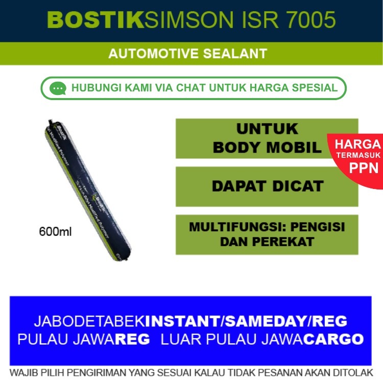 Jual Sealant Bostik Simson Automotive Otomotif Body Mobil ISR 7005 70 ...