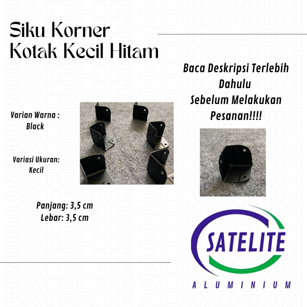 Jual Siku Korner Kotak Kecil /Siku Sudut Corner /Siku Pojok Corner ...