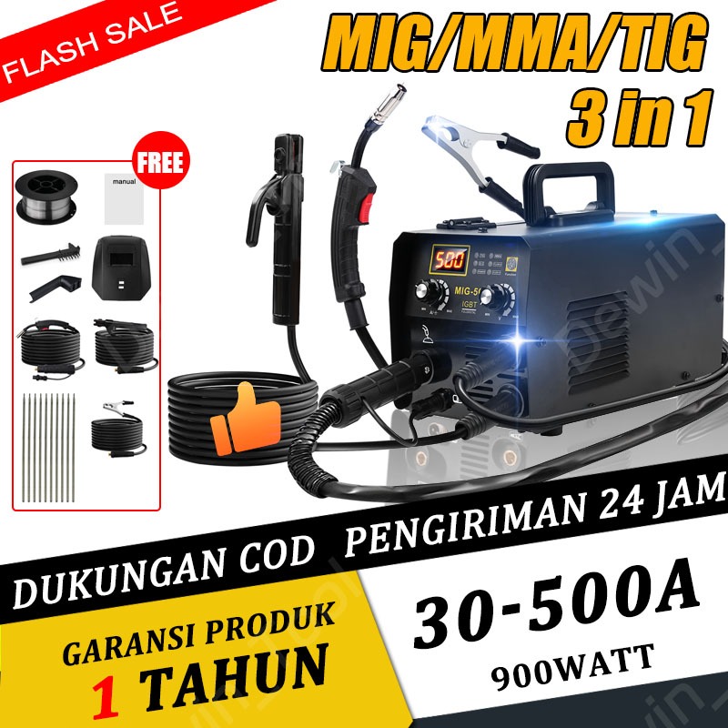 Jual DEWIN mesin las mig 450watt MMA+MIG+TIG mesin las 450 watt mesin ...