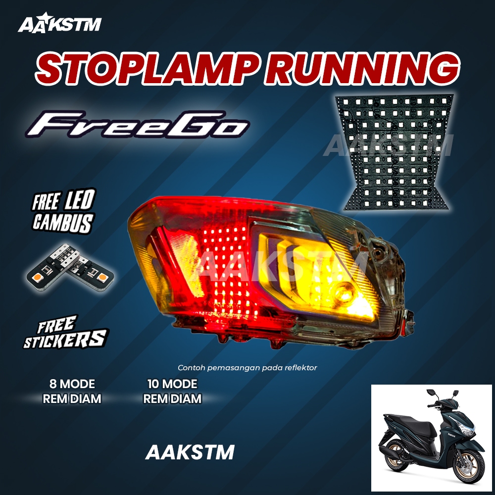 Jual Lampu Rem FreeGo Gen 1 Old 8 10 Mode Running Otomatis Manual Lampu ...