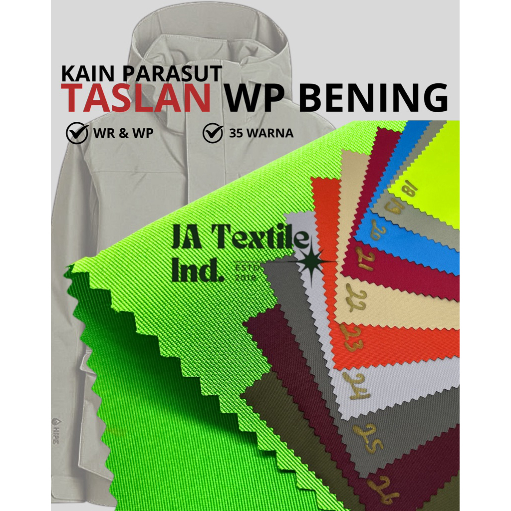 Jual KAIN TASLAN WATERPROOF - BAHAN JACKET OURDOOR TAS RANSEL DLL ...