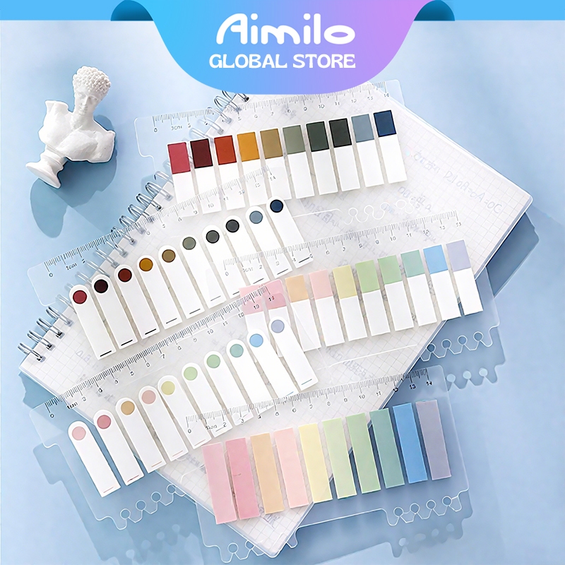 Jual Aimilo 10 Warna Index Page Markers 200 Lembar Sticky Notes Penanda ...
