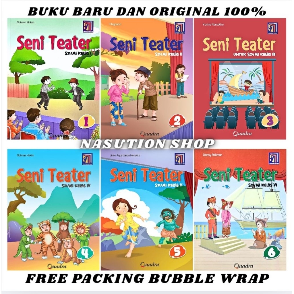 Jual Buku Seni Teater Kelas 1 2 3 4 5 6 SD/MI Penerbit Quadra Kurikulum Merdeka Original ...