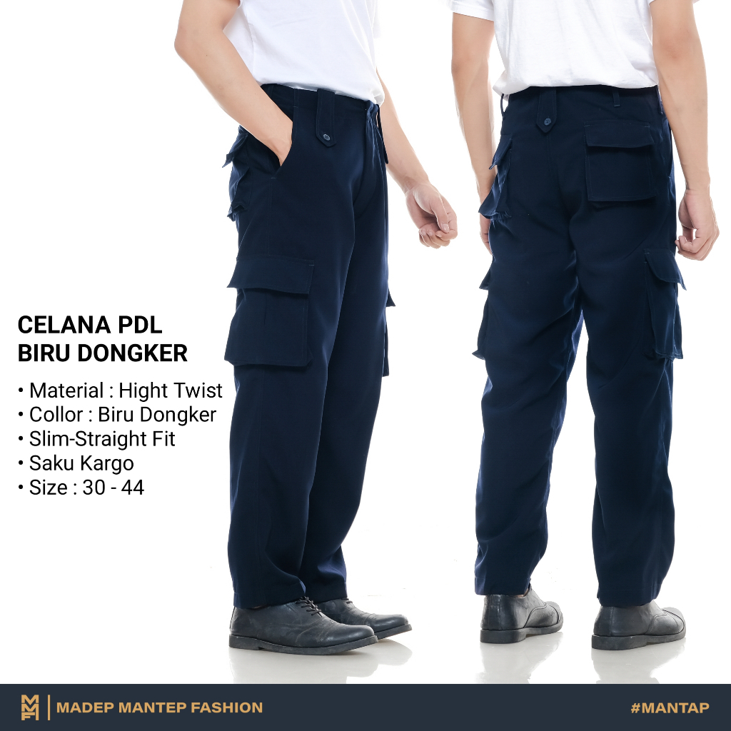 Jual Celana PDL Biru Dongker Celana PDL Cargo Biru Dongker Damkar ...
