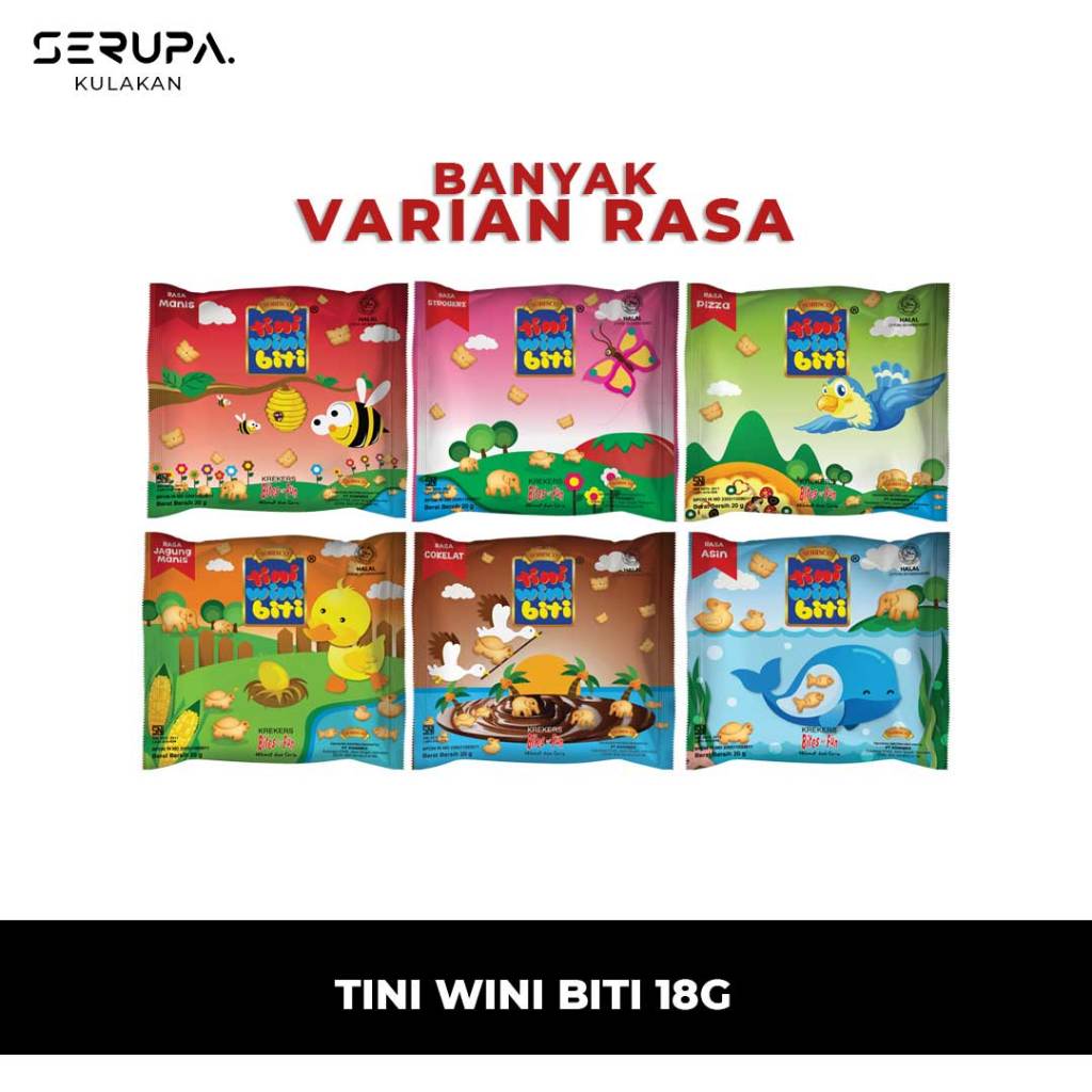 Jual Tini Wini Biti 18g – Biskuit Mini Lucu, Enak & Renyah | Shopee ...