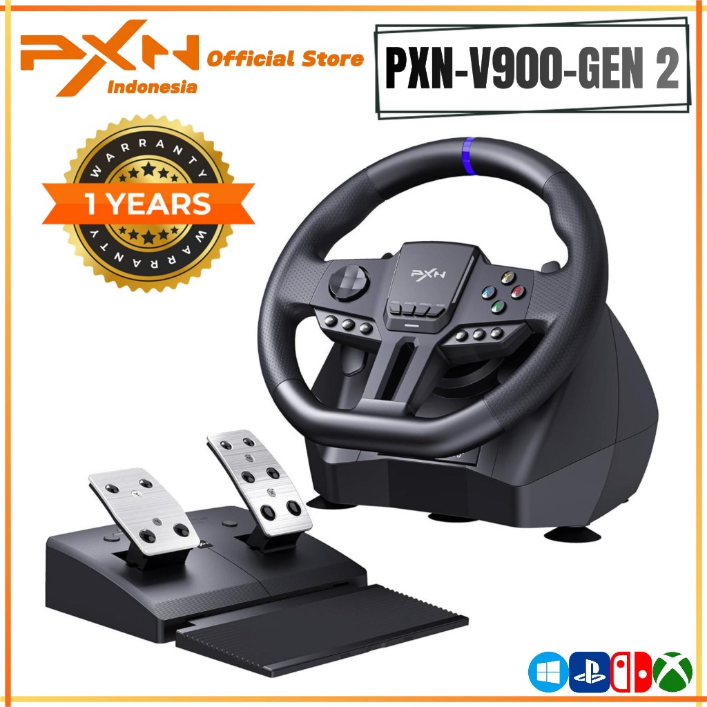 Jual PXN V900 GEN 2 Racing Gaming Steering Wheel Dual Mode Magnetic ...